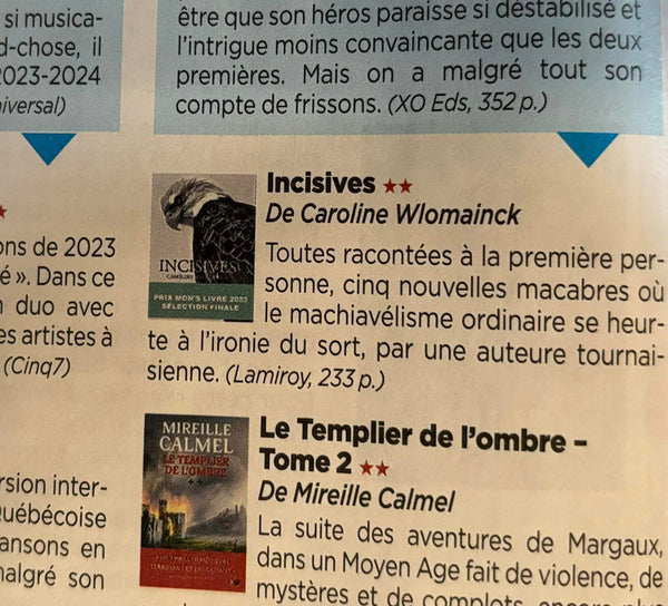 Incisives – Editions Lamiroy