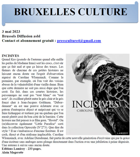 Incisives – Editions Lamiroy
